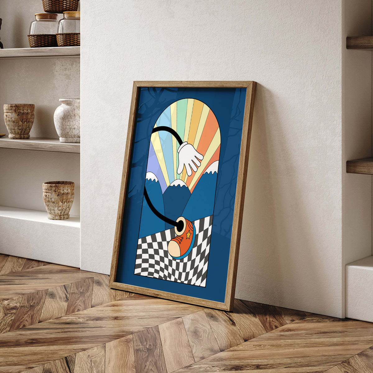 Groovy Walk Poster – The Poster Square